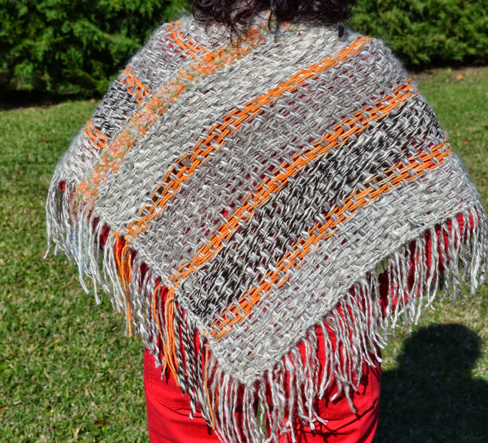 Poncho lana oveja y Llama / Original llama and sheep hand spinned wool ...