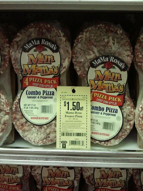 Calhoun Clip-n-Savers: Mama Rosa's Mini pizzas 4 pk. -just .50 @ HEB!!