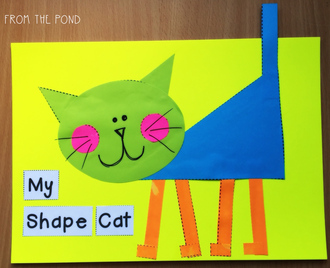 More 2D Shape Animal Crafts + A Fox Freebie! | From the Pond