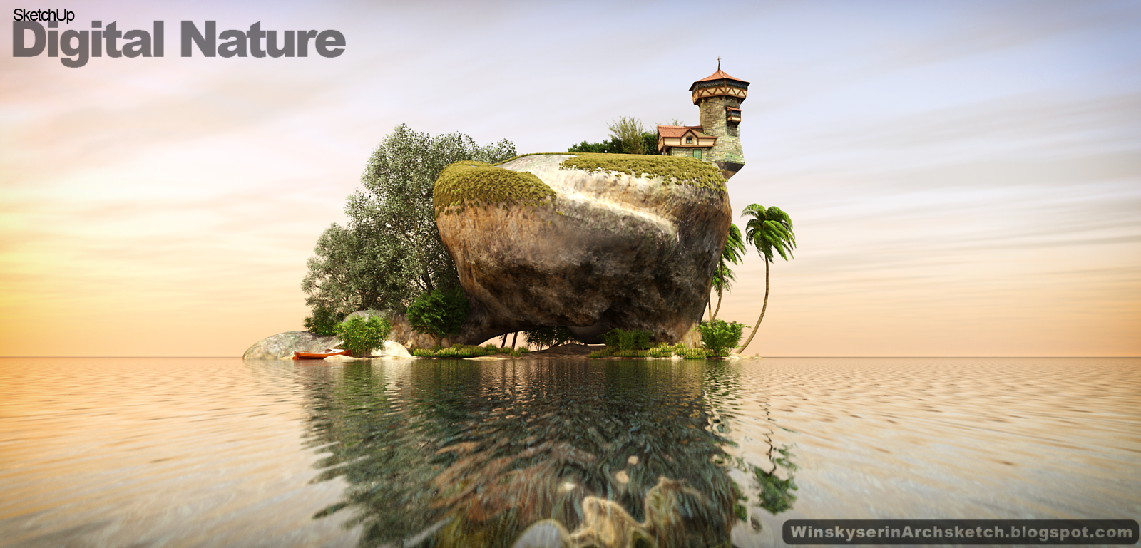 WinskyserinArchSketch: Land SketchUp +Thea render