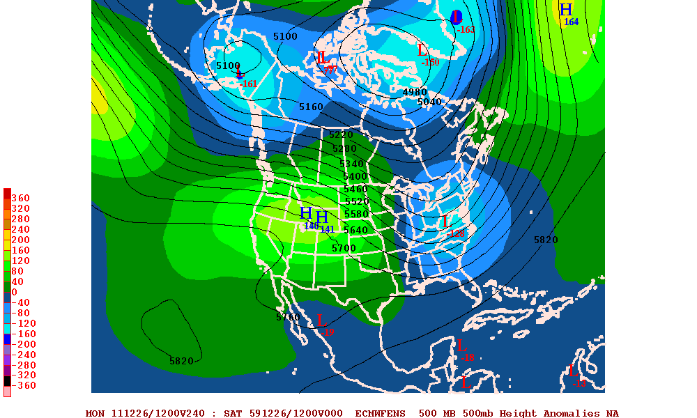 The Weather Centre: ECMWF Ensembles Picking Up on Pattern Change with ...