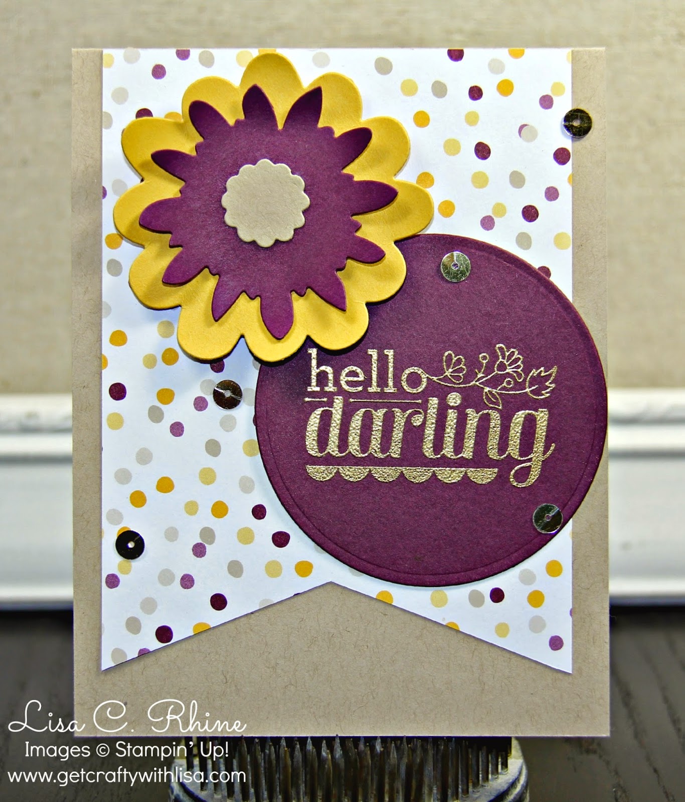 Get Crafty with Lisa: Hello Darling for Creative Challenge Club (CCC01)