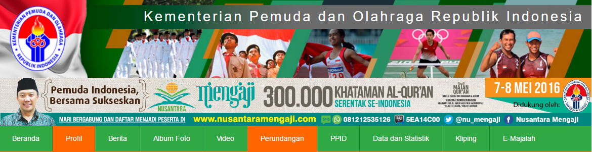 Review Website Kemenpora (Kementrian Pemuda dan Olahraga)