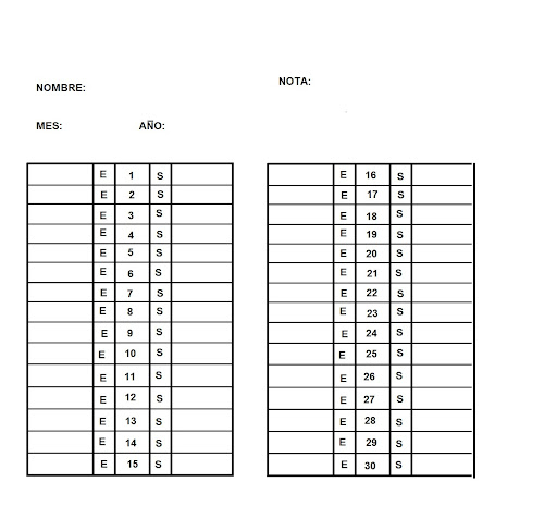 submodulo 1: TARJETAS DE ASISTENCIA