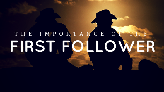 The importance of the first follower