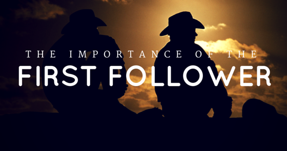 The importance of the first follower