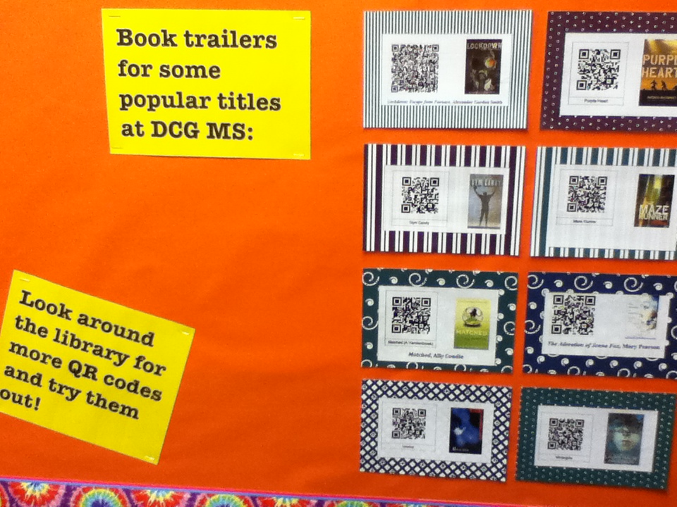 DCG Middle School Library: QR Codes in the Library, Take 2!