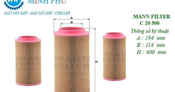 Lọc gió Mann Filter C20500