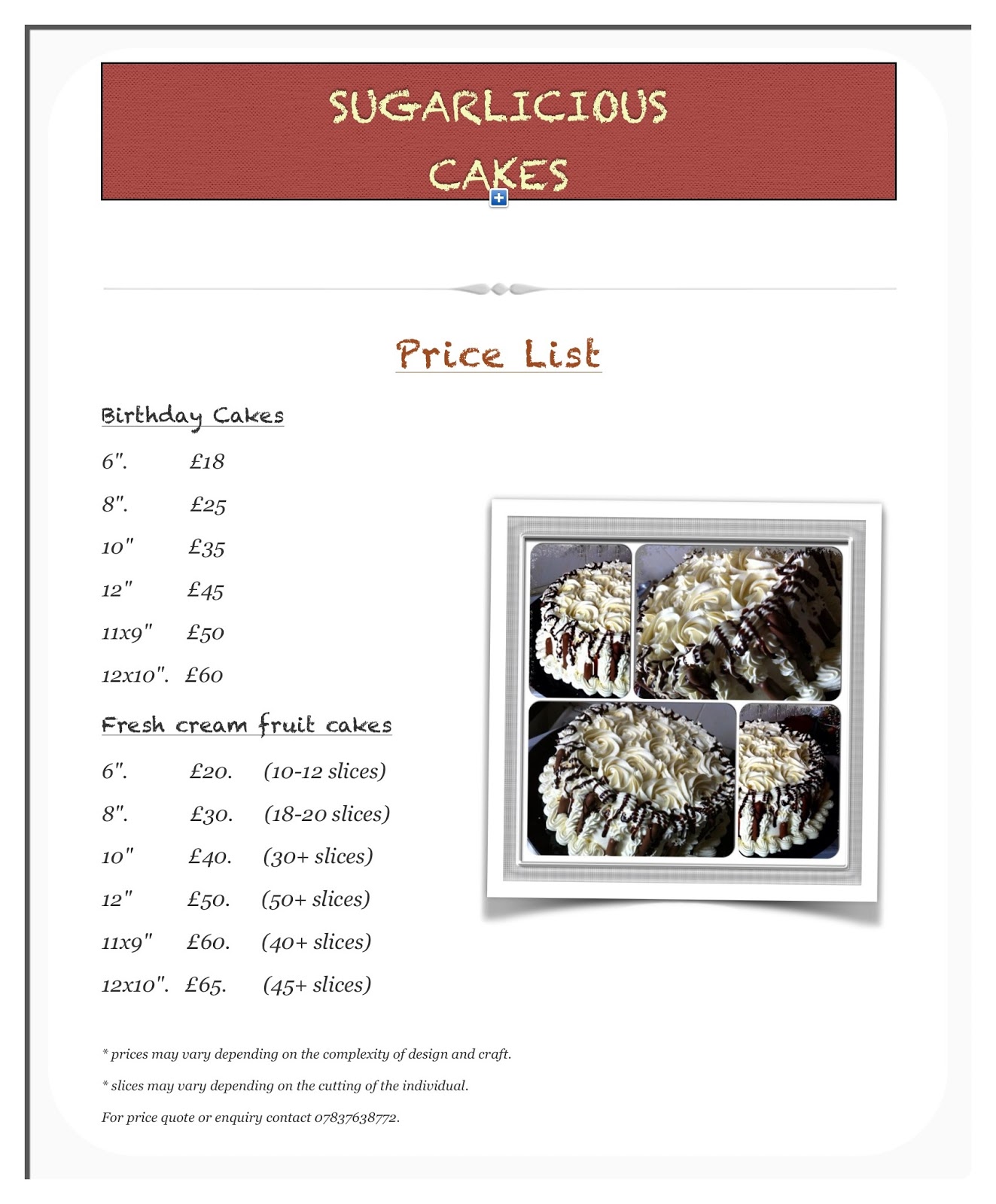 SugarLicious Cakes