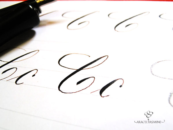 Caligrafía copperplate ¿cómo escribir la letra C? | Aracelyasmine ...