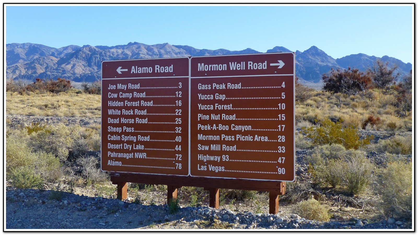 Ken's Photo Gallery: Mormon Well Road - DNWR