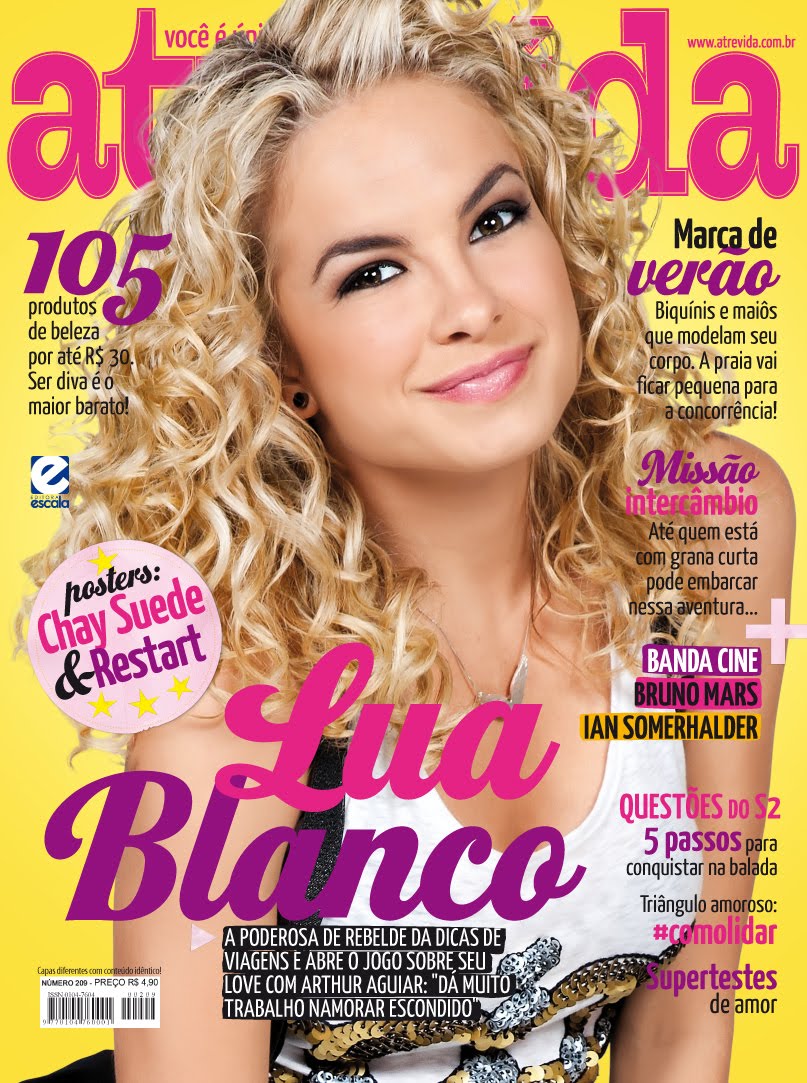 RebeldeS Fans: Lua Blanco na capa da Atrevida de janeiro de 2012.