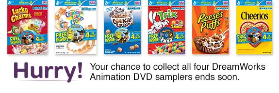 Cereal Toy Collector: Current Promotion: General Mills Dreamworks ...