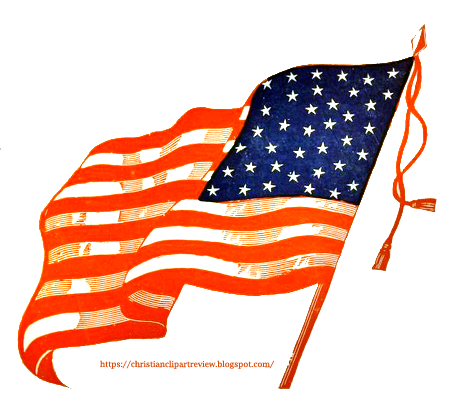 Vintage American Flag Illustration | Christian Clip Art Review
