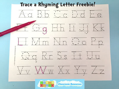 Erase-a-Rhyming LETTER! (FREEBIE!)