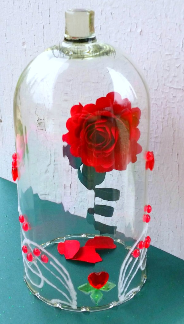 Scrappin' Chaos: How To Make an Epic Rose Suspended in a Bell Jar