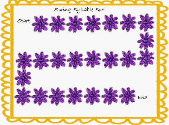 Beach Bum Literacy Chick: Spring Syllables! **FREE ACTIVITY**