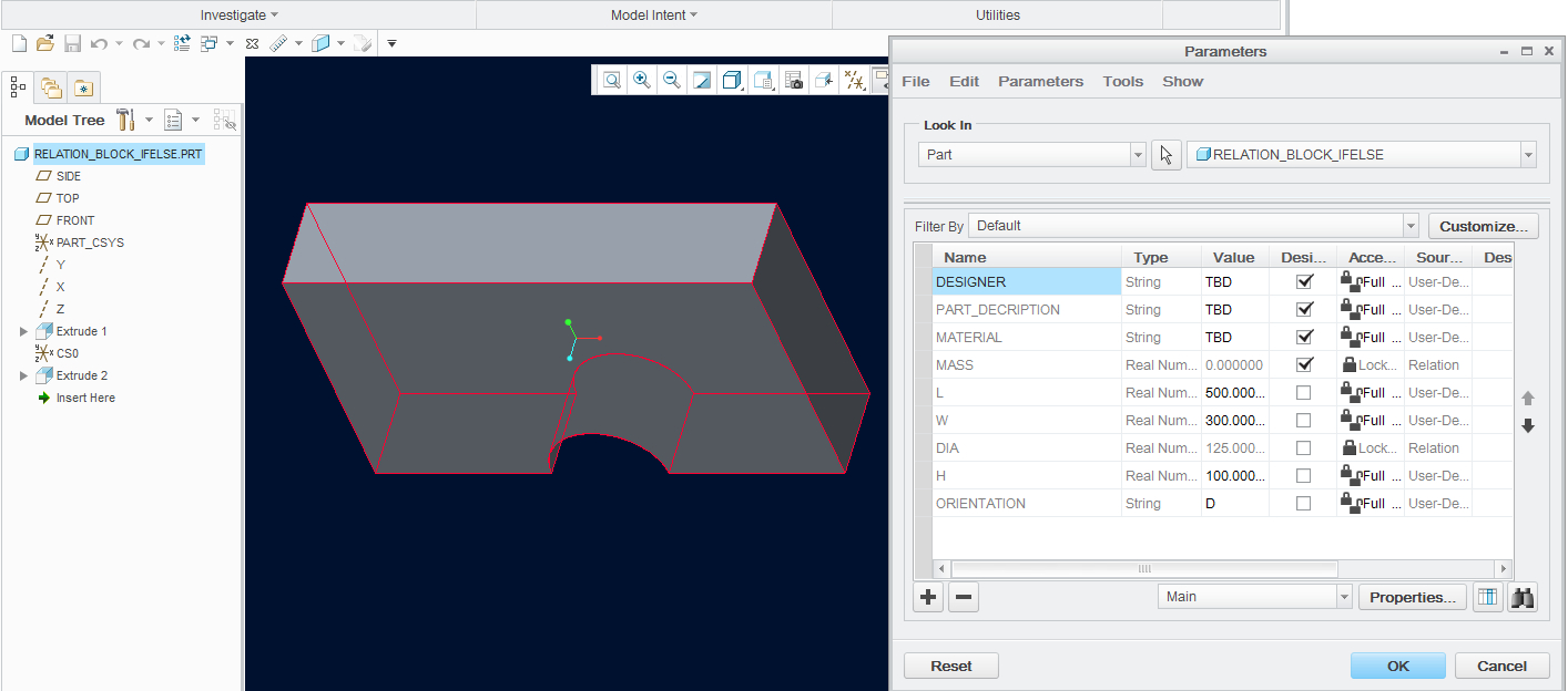 Simple Design Automation (Creo API): [Creo Relations] Example_2_Auto ...