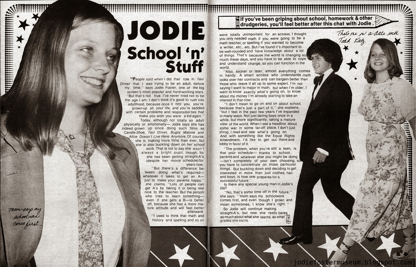 The Jodie Foster Museum: School 'n' Stuff [Teen Spectacular, 1978, rare]