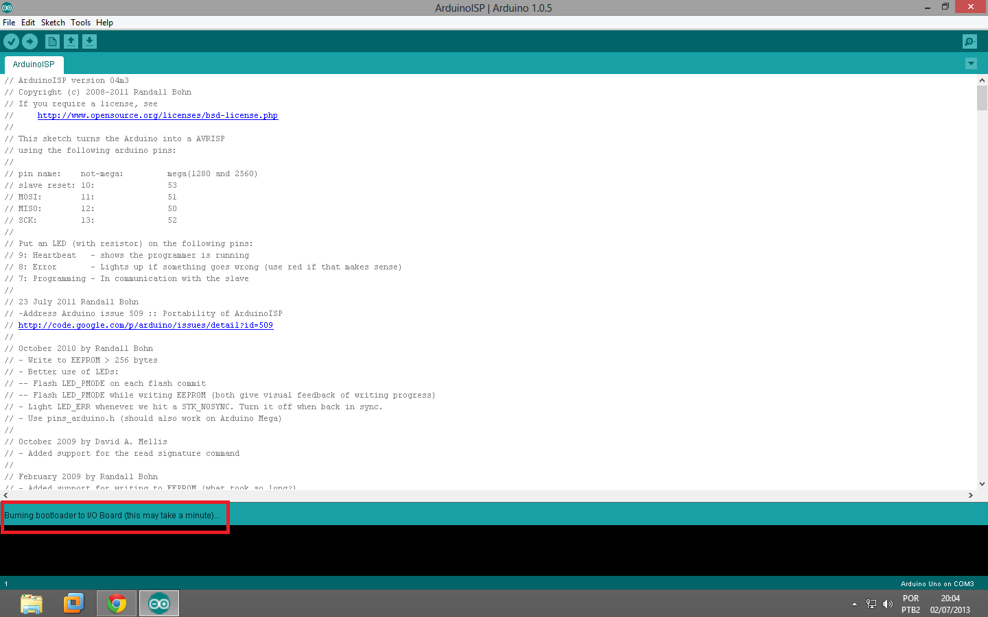 Aletronic Arduino: Como gravar o BOOTLOADER do UNO no Atmega328 com ...