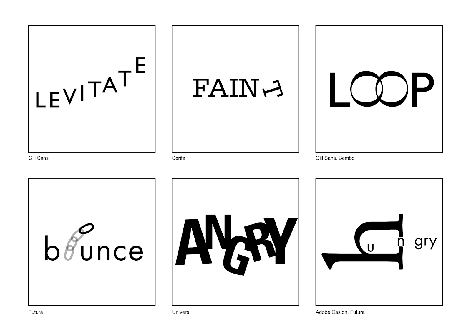 Typography Expressive Words