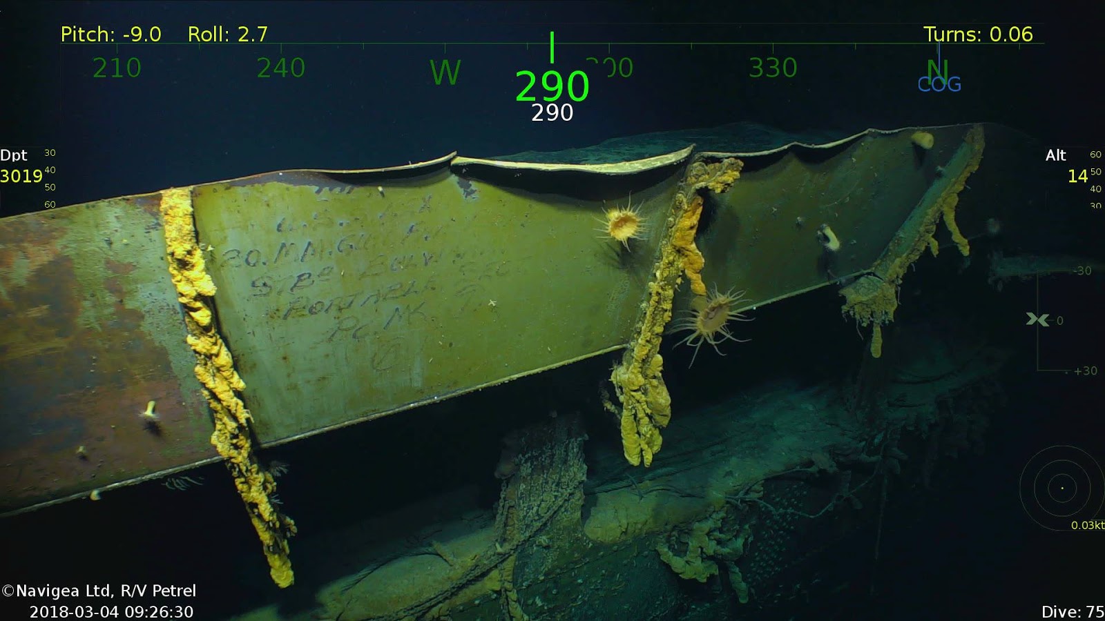 The Wreck of the USS Lexington, an Ongoing Analysis
