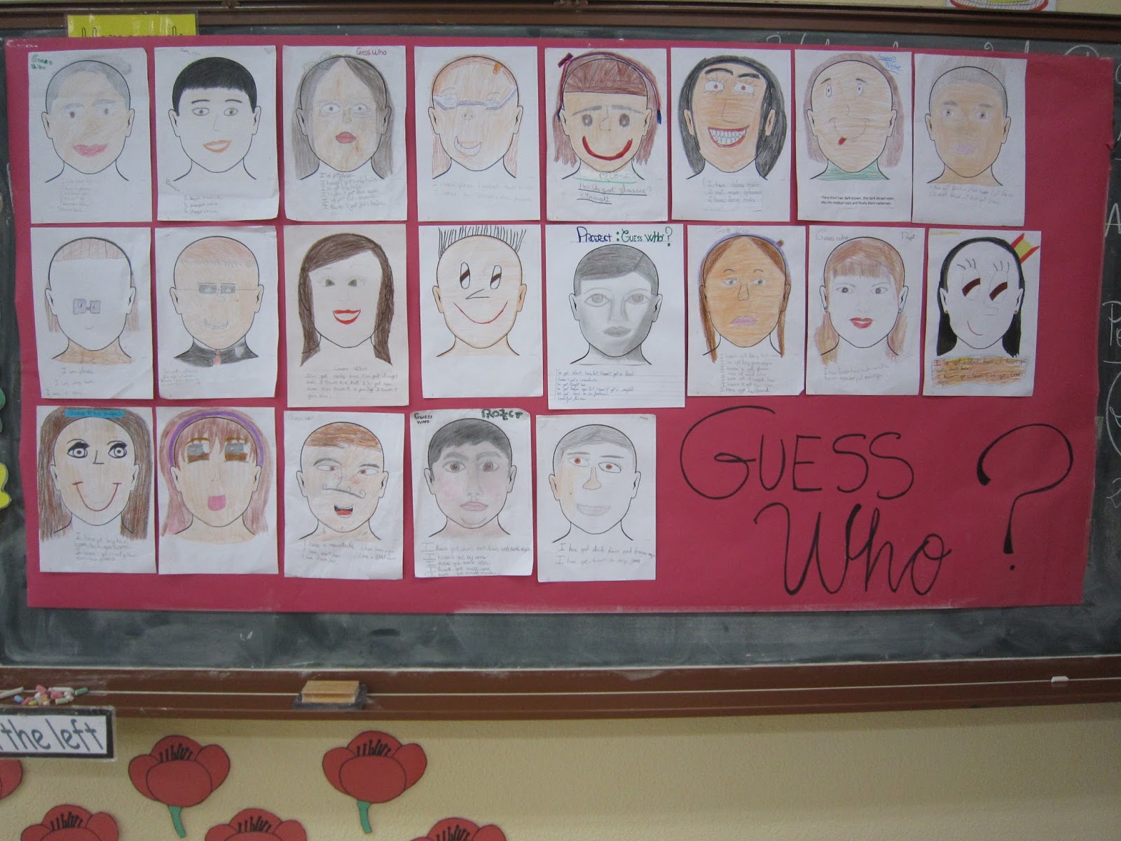 Fuentes' English Corner : Guess Who_Projects by 4º A