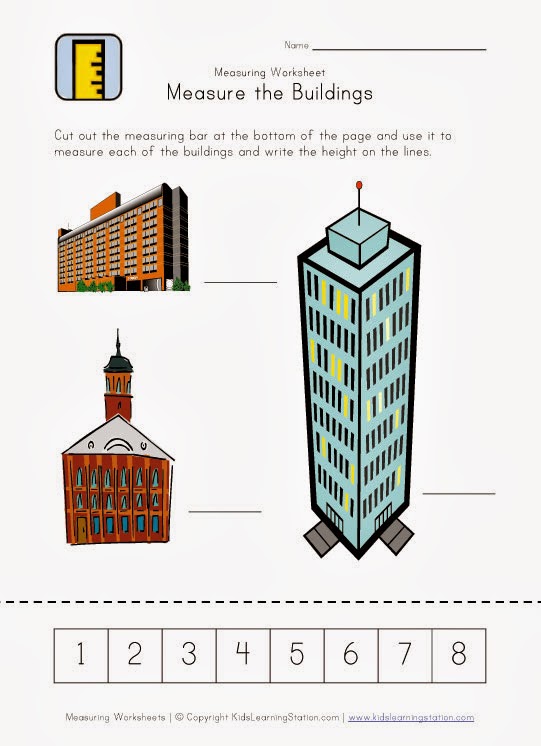 Measurement Worksheets | روضة العلم للاطفال