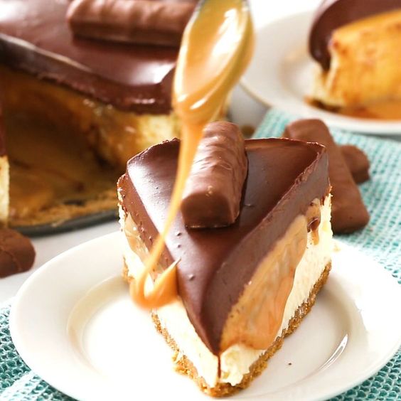 Chocolate Caramel Twix Cheesecake - Lisa - Recipes Instant Pot