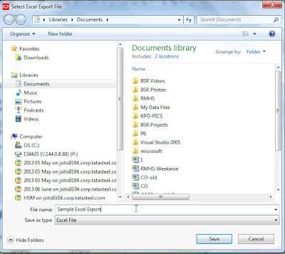 Export Schedule from Primavera P6 to Excel
