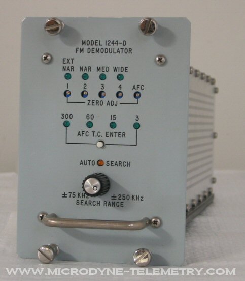 Microdyne Telemetry: Microdyne 1200-MRC Telemetry Receiver