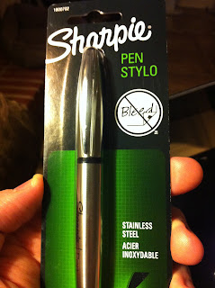 Writing By Hand: Review: Sharpie Pen - Stainless Steel