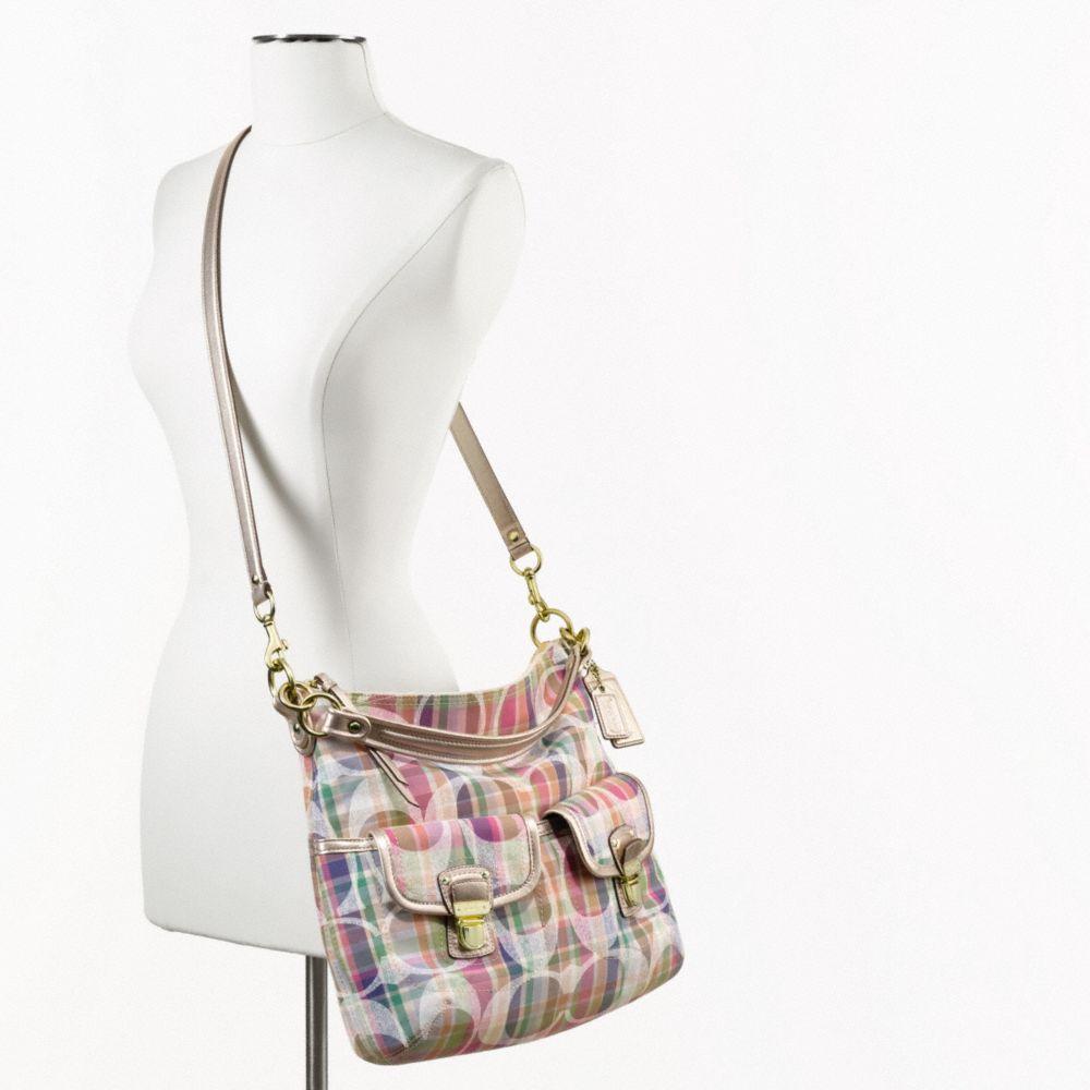 Coach Daisy Madras Travel Diaper Backpack Bag | semashow.com