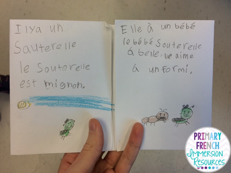 Practicing telling/writing stories - Primary French Immersion Resources
