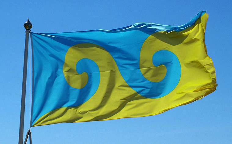 Flag of the Karmapa, head of Tibetan Kagyu Buddhism : r/vexillology