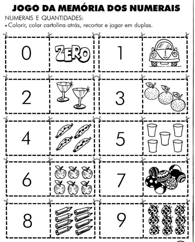 Atividades para educação infantil - quantidade e número. ~ Educação sem ...