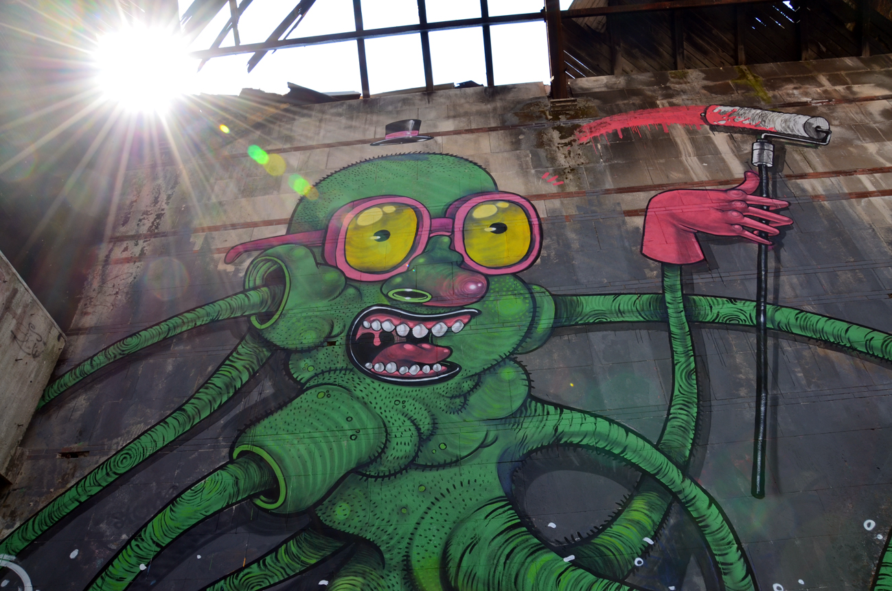 Mr Thoms “Monster Artist Attack” New Mural In Fonte Nuevo, Italy ...