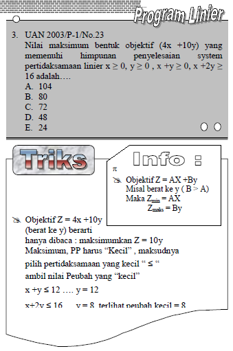 Rumus Cepat Matematika Aktivitas Linear | rumus rumus matematika