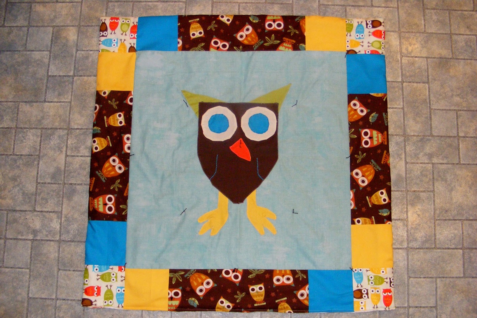 Modern Male Homemaker: Owl Baby Quilt