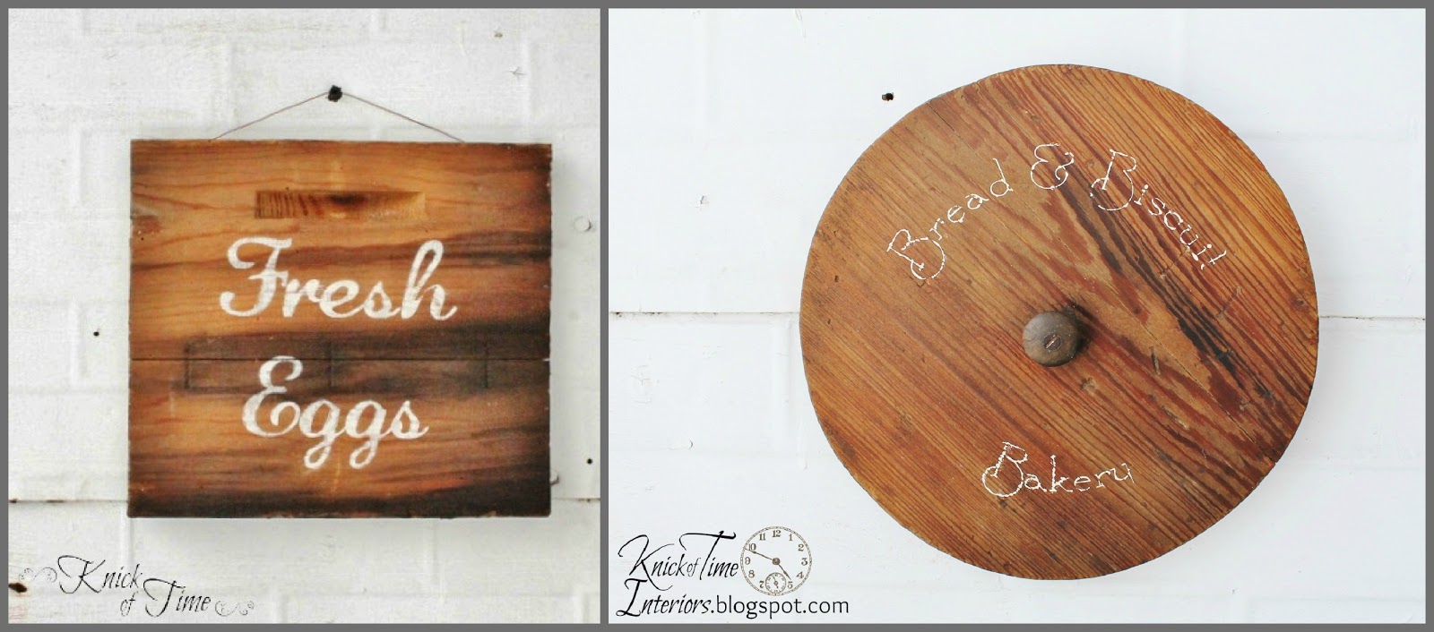 A Few Simple Signs on Salvaged Wood - Knick of Time