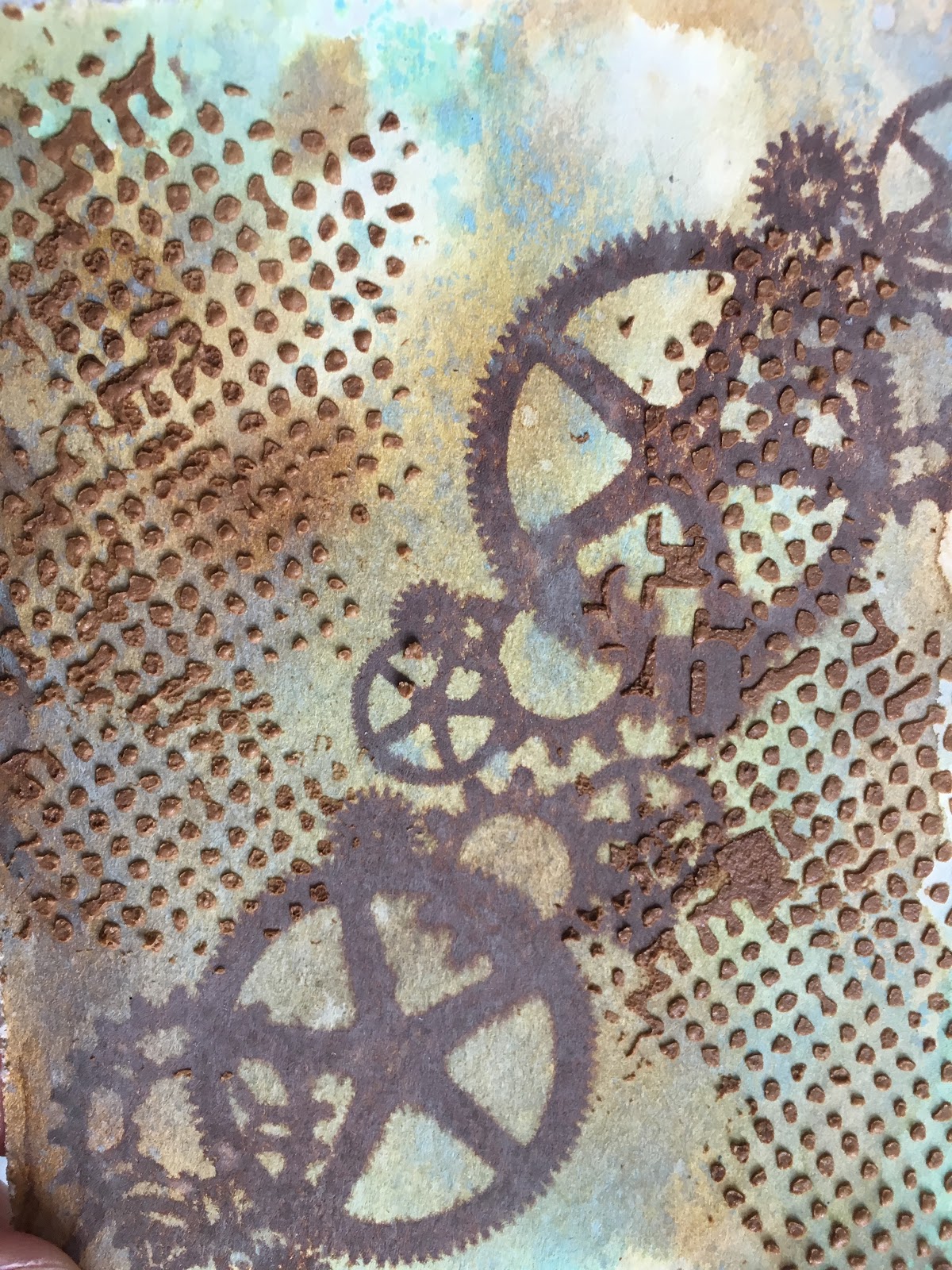 SewPaperPaint: Distress Oxide Texture Paste Tehnique