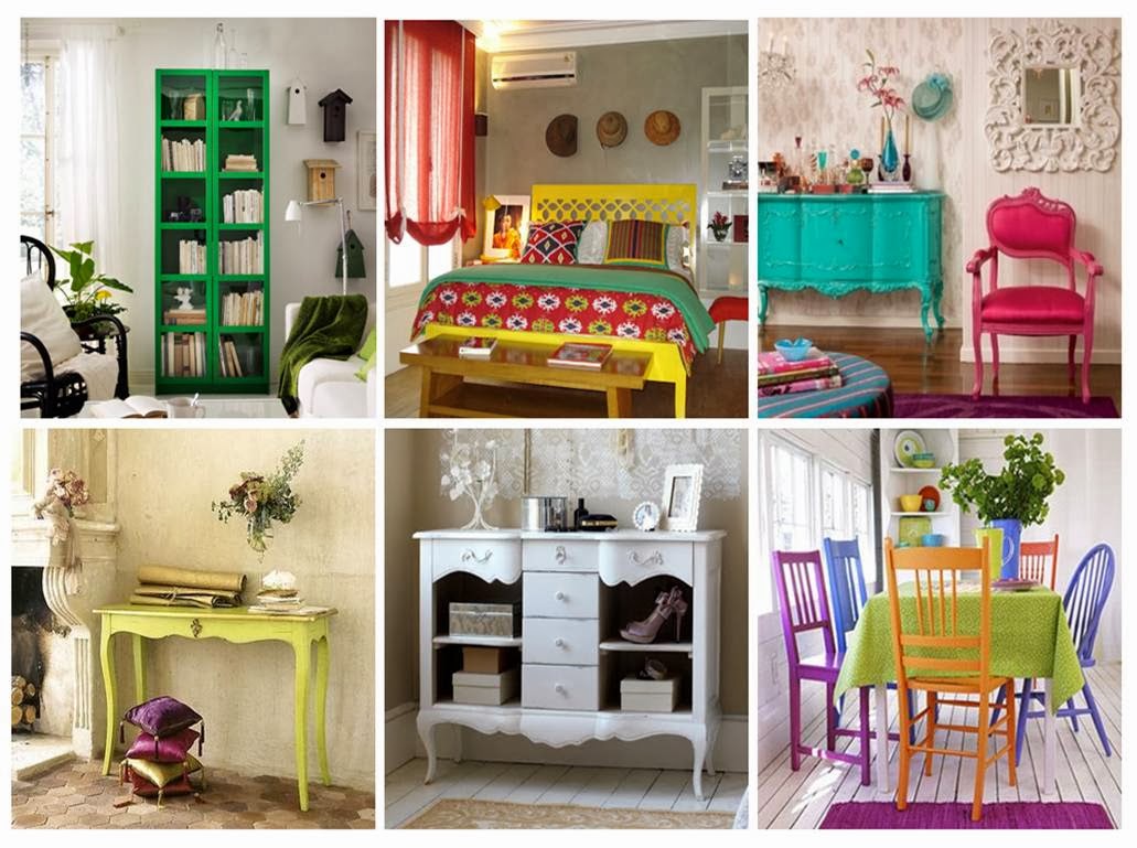 Arte Belíssima: Móveis Retrô Coloridos