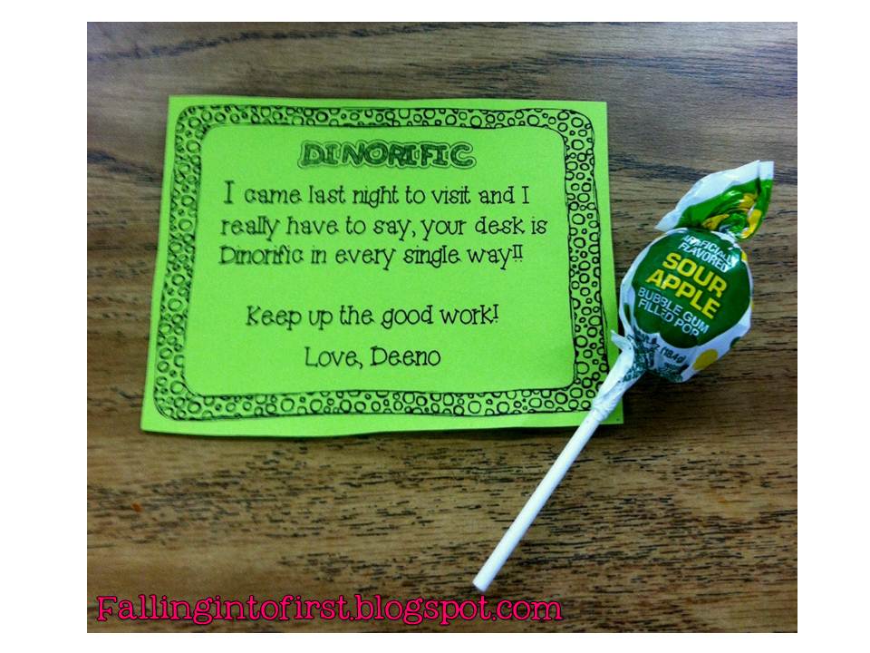 Deeno the {clean} Desk Dino | Falling into First