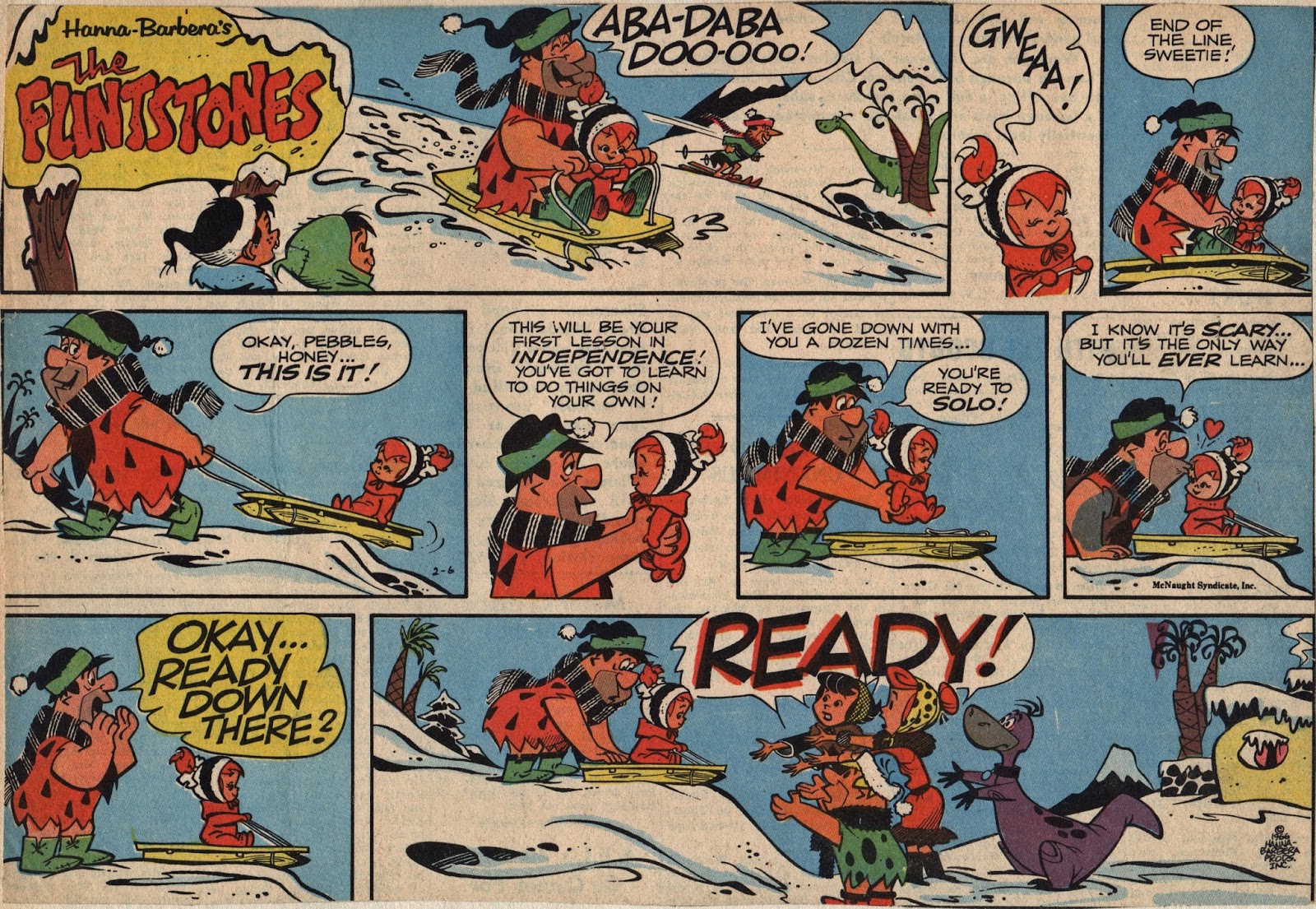 Yowp: Flintstones Weekend Comics, February 1966