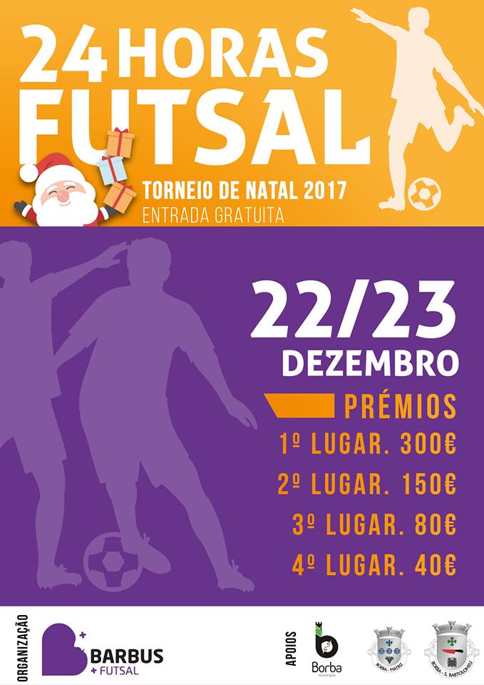 Barbus Futsal: Torneio de Natal 24 Horas de Futsal 2017