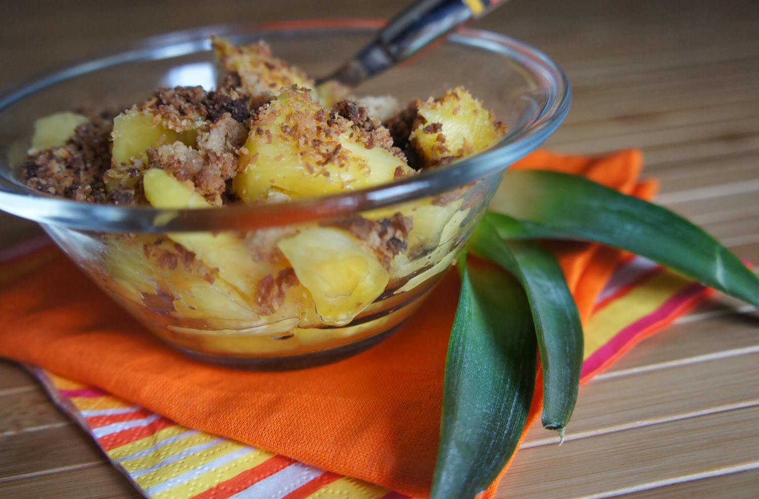 Crumble express ananas frais