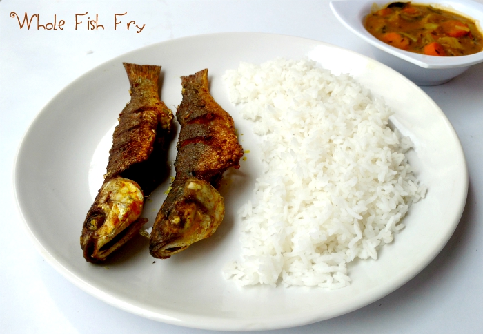 Whole Fish Fry Recipe | The Foodie Delight