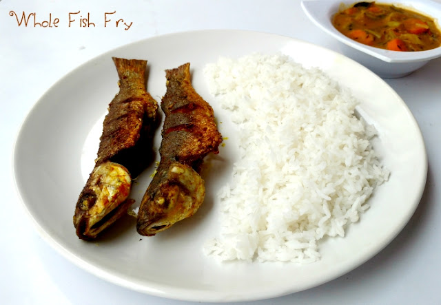 Whole Fish Fry Recipe | The Foodie Delight