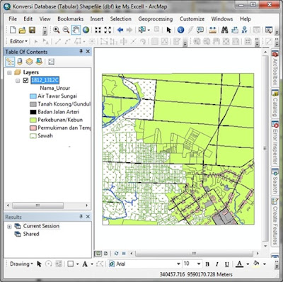 Konversi Database atau Tabular (dbf) pada Shapefile ke Ms Excel - GISPEDIA