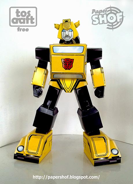 Transformers: Bumblebee G1 Papercraft | Paperized Crafts